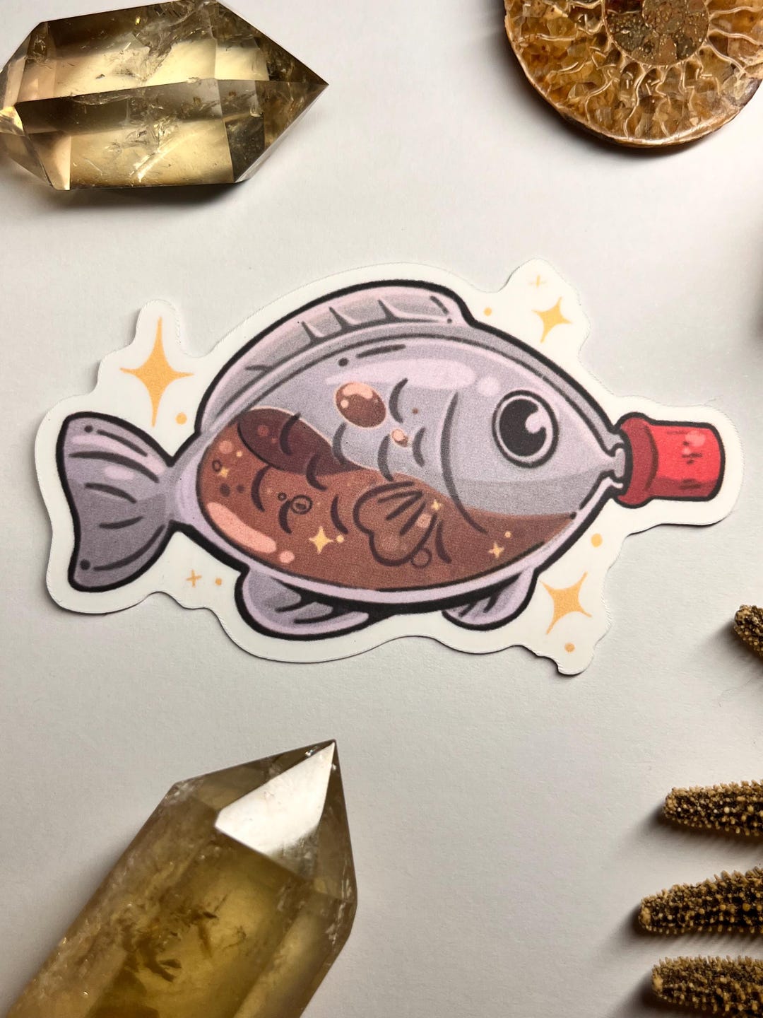 Soy Sauce Fish, Split Backed, Vinyl Sticker - Etsy