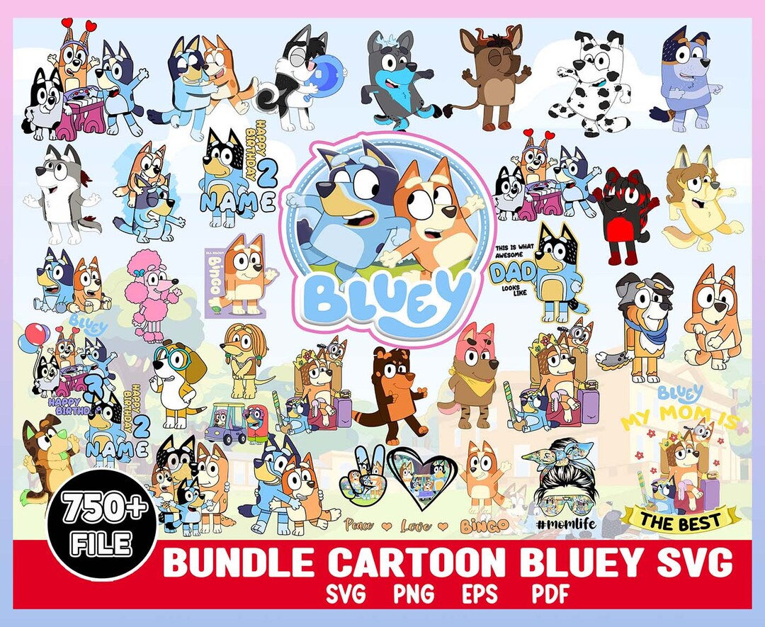 Bluey Svg, File SVG Bluey, Bluey Png, Bluey Party, File Svg, Svg Png ...