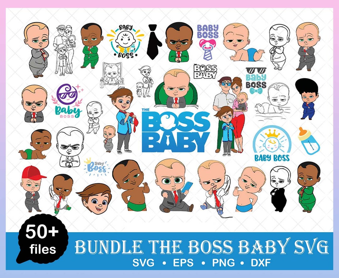 Boss Baby Boy Svg Files for Cricut, African American Boss Baby Boy ...