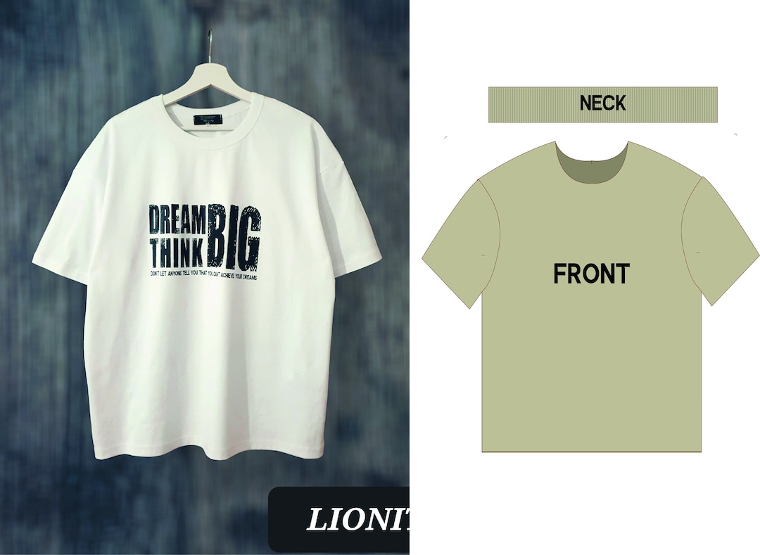 Drop-shoulder T-shirt Sewing Pattern, Drop-shoulder T-shirt - Etsy