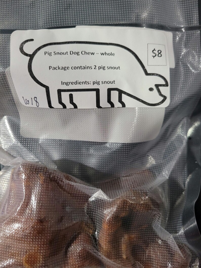 Pig Snout Dog Chews - Etsy