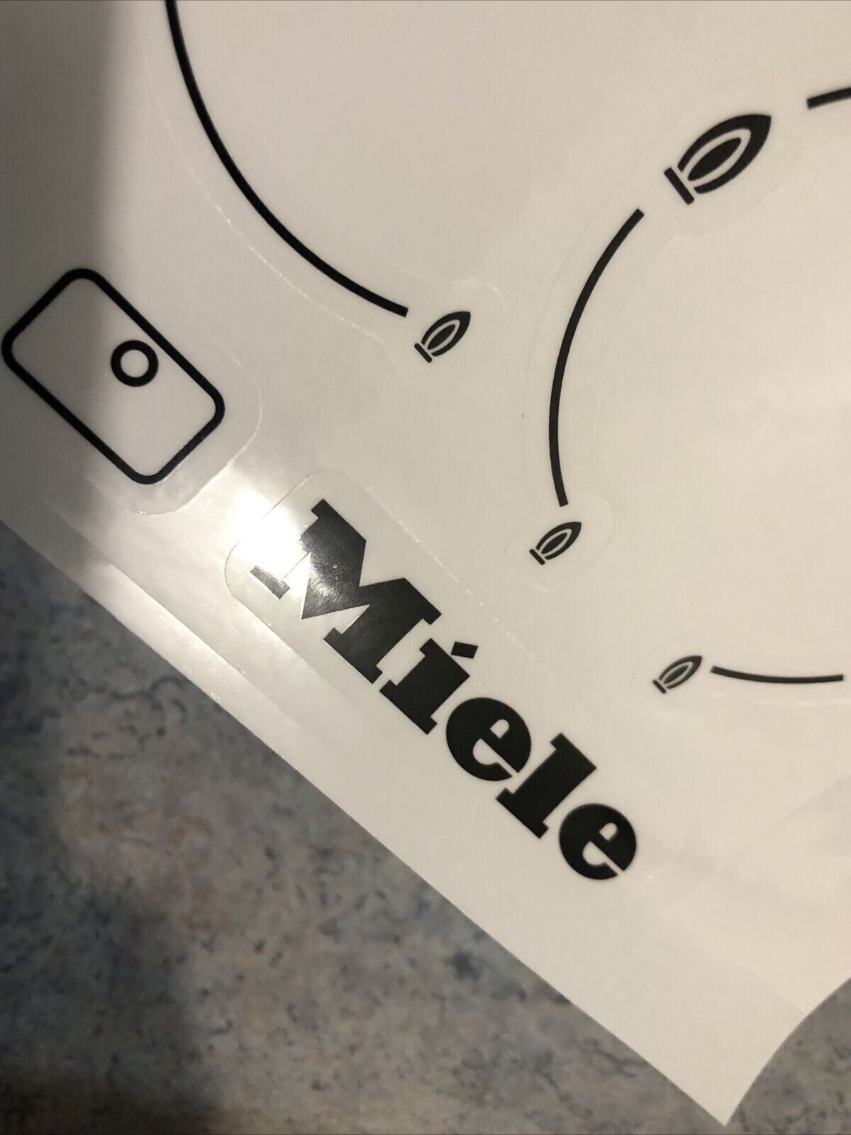 Miele Gas Cooktop Decal Sticker & Logo - Etsy