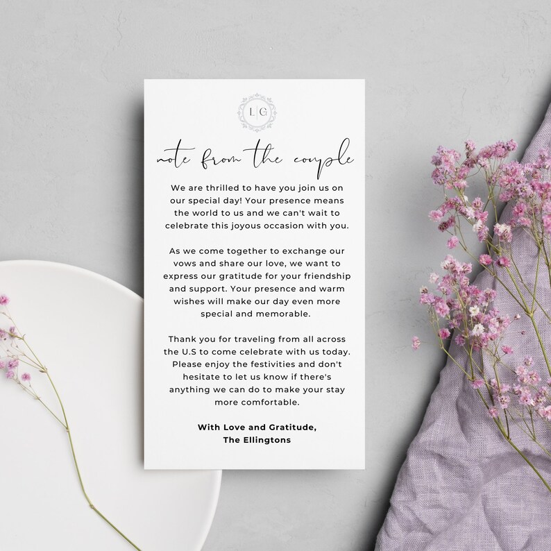 Wedding Program Template Booklet Classic Monogram Wedding Ceremony ...