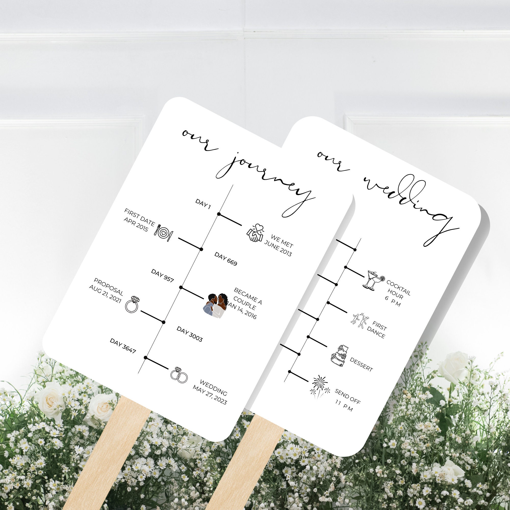 Program Fan Template for Event Fan Template Wedding Ceremony Program ...