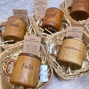 Personalized Wooden Cup/ Wooden Glass/ Teak Wood Cup/ Wooden Drinking ...