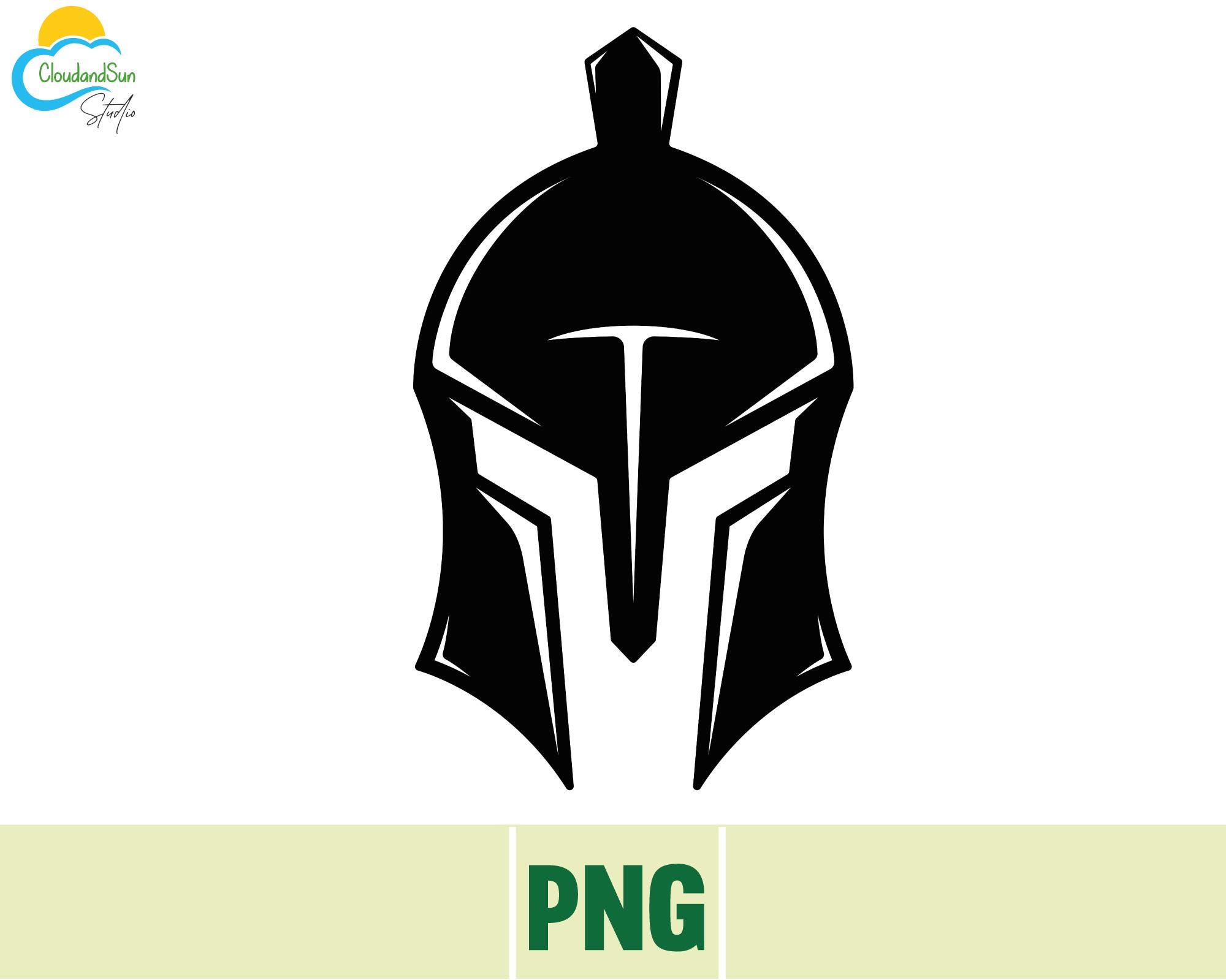 Spartan Helmet With Plume Png, Spartan Silhouette, Commercial Use ...