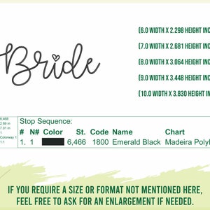 Bride Word Machine Embroidery, Bride Font Digital Embroidery Design ...