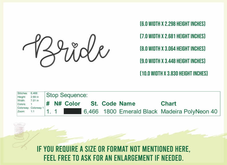 Bride Word Machine Embroidery, Bride Font Digital Embroidery Design ...