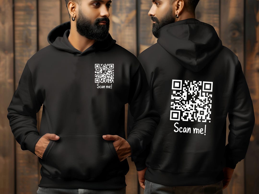 Fck off QR Code Hoodie, Funny Qr Code Sweatshirt, Sarcastic Gift for ...