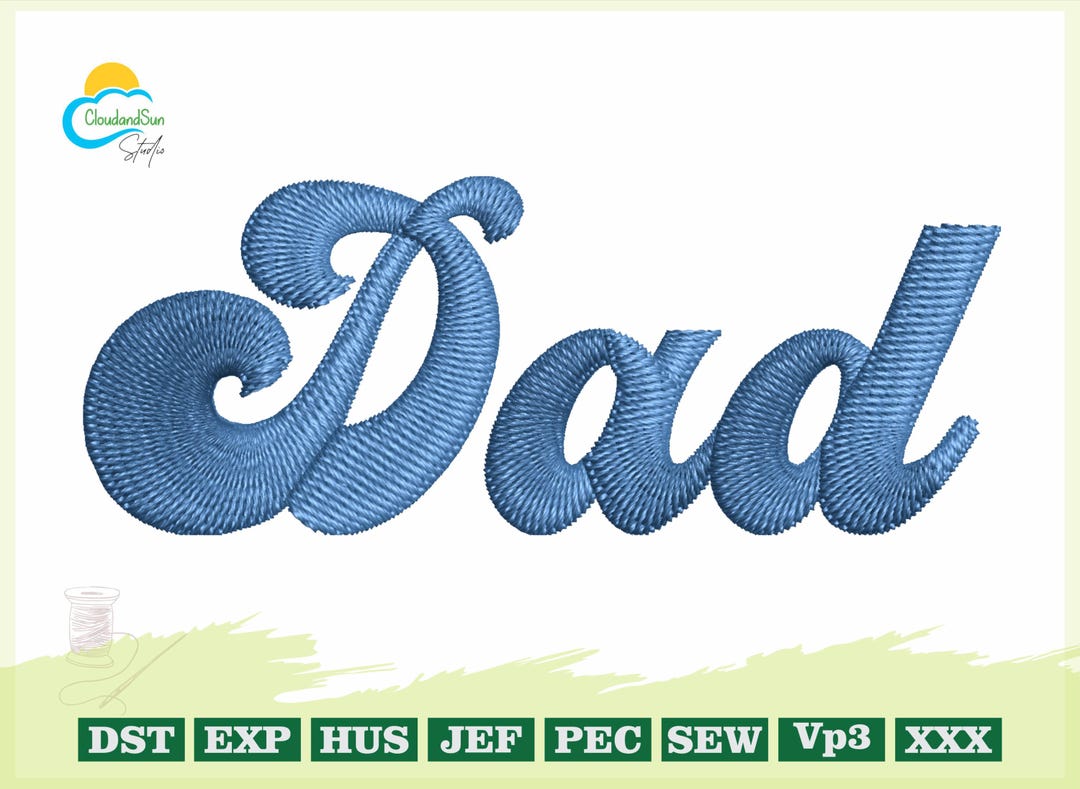 Dad Machine Embroidery Design, Papa Embroidery Digital Pattern, Father ...
