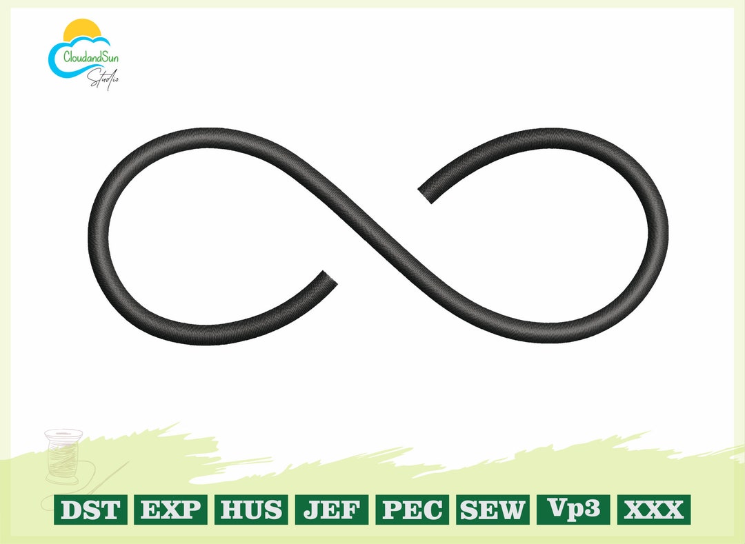 Infinity Design Machine Embroidery, Infinity Sign Applique Embroidery ...