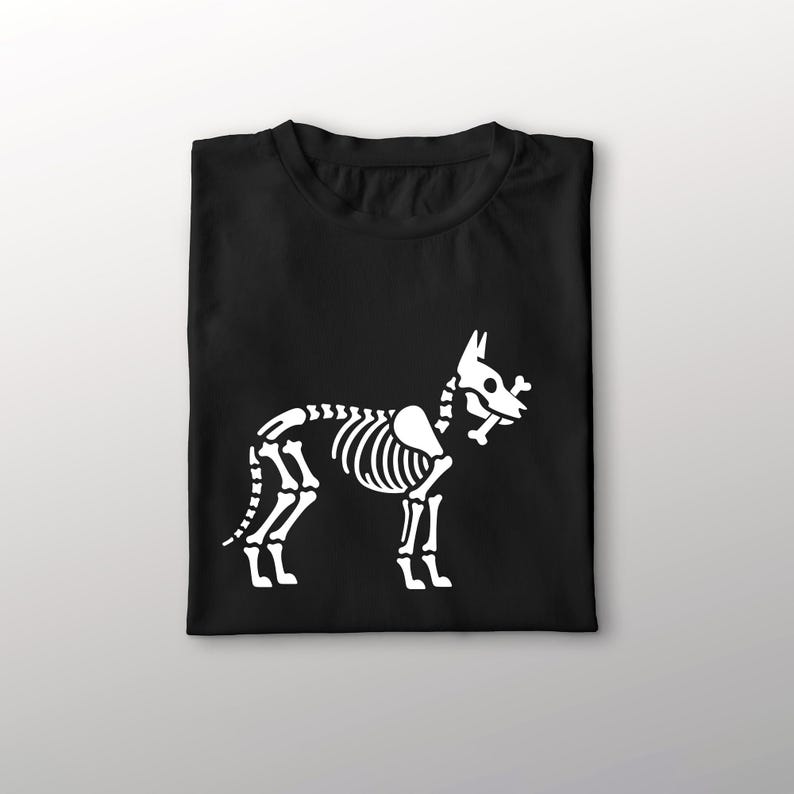 Dog Skeleton Svg Png, Day of the Dead Dog Svg, Hand-drawn Dog Skeleton ...