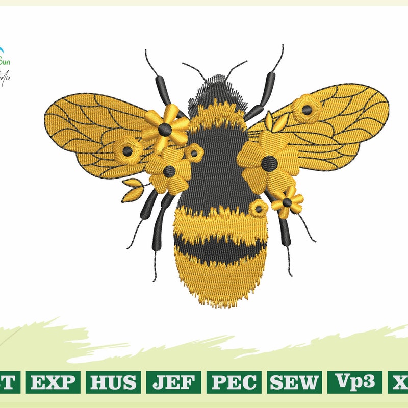 Bee Embroidery - Etsy