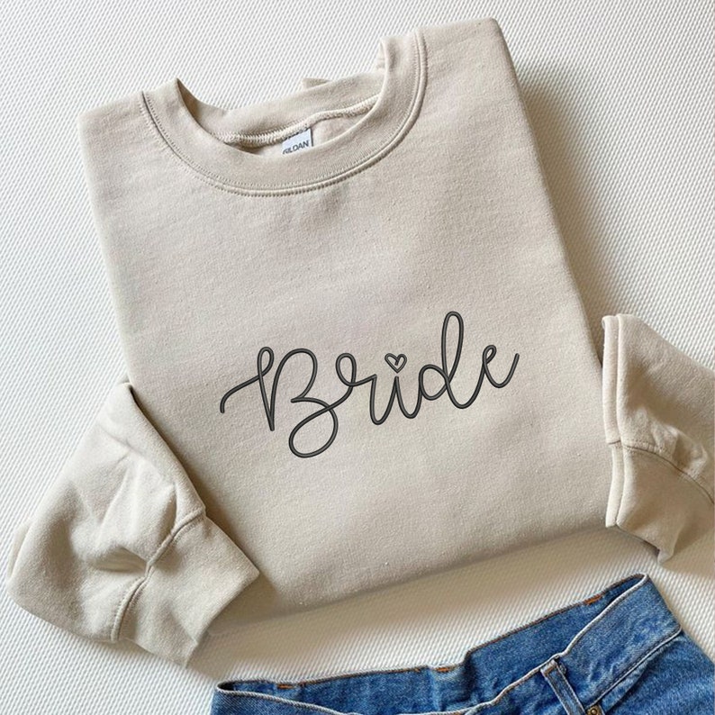 Bride Word Machine Embroidery, Bride Font Digital Embroidery Design ...