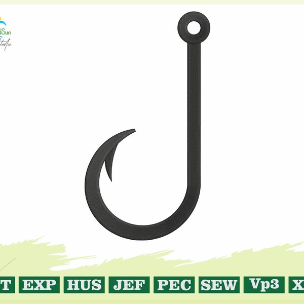 Fishing Logo Embroidery Design - Etsy