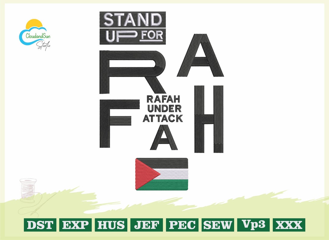 Discover Rafah Embroidery Designs, Palestine Flag Machine Embroidery ...