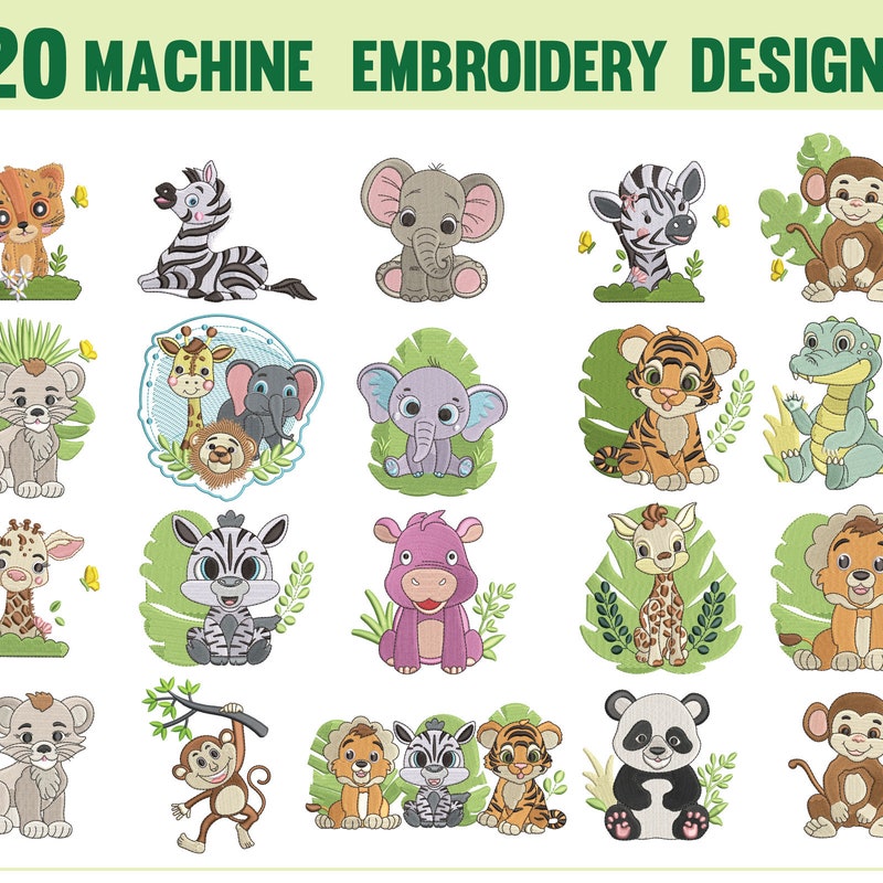 Animal Embroidery - Etsy