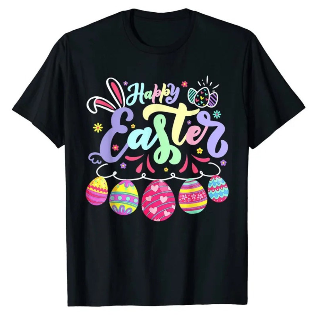 Happy Easter Bunny T Shirt, Easter Egg Hunt , Unisex Easter T Shirt ...