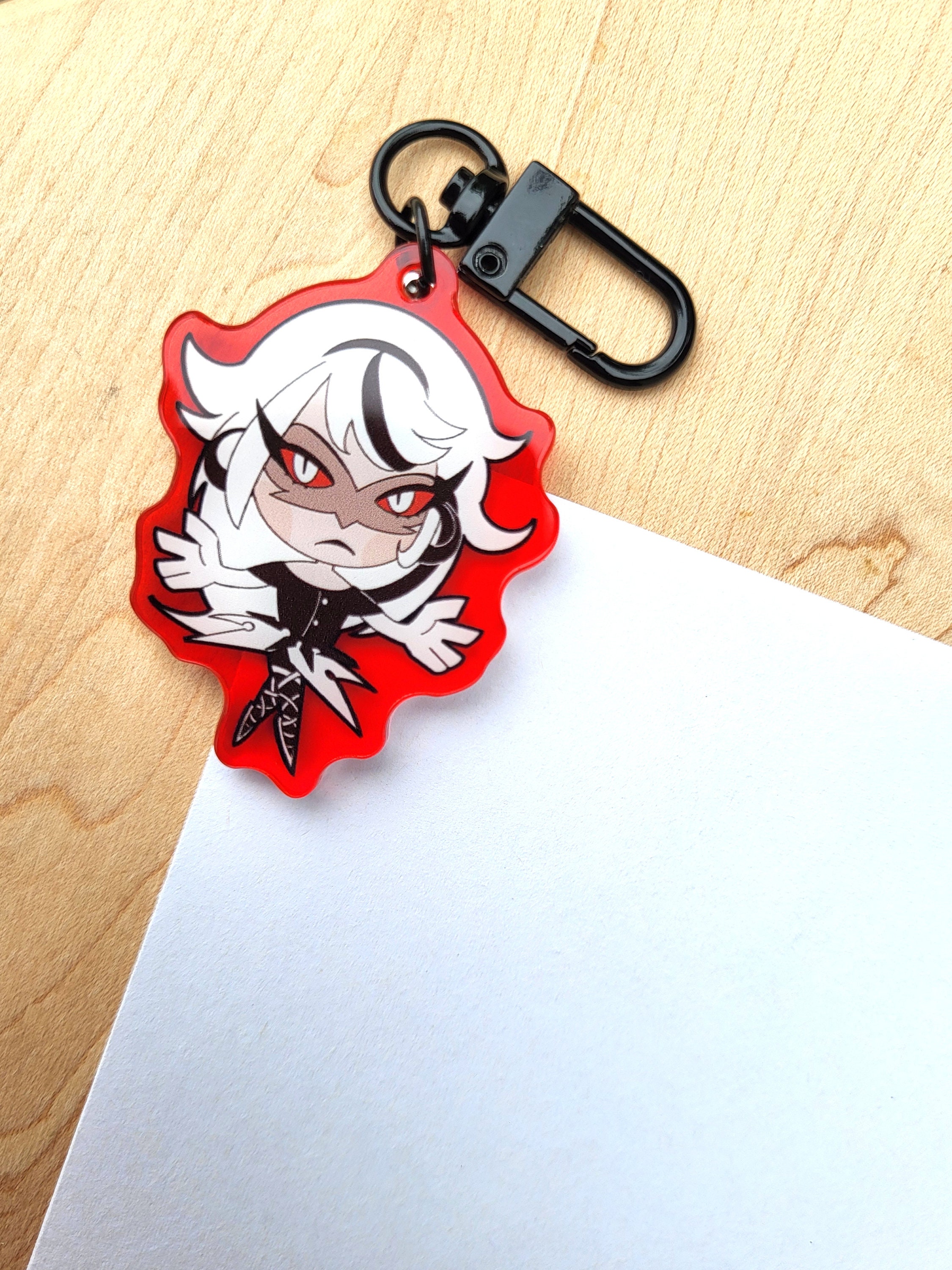 Hazbin Hotel Alastor Carmilla Acrylic Keychains - Etsy