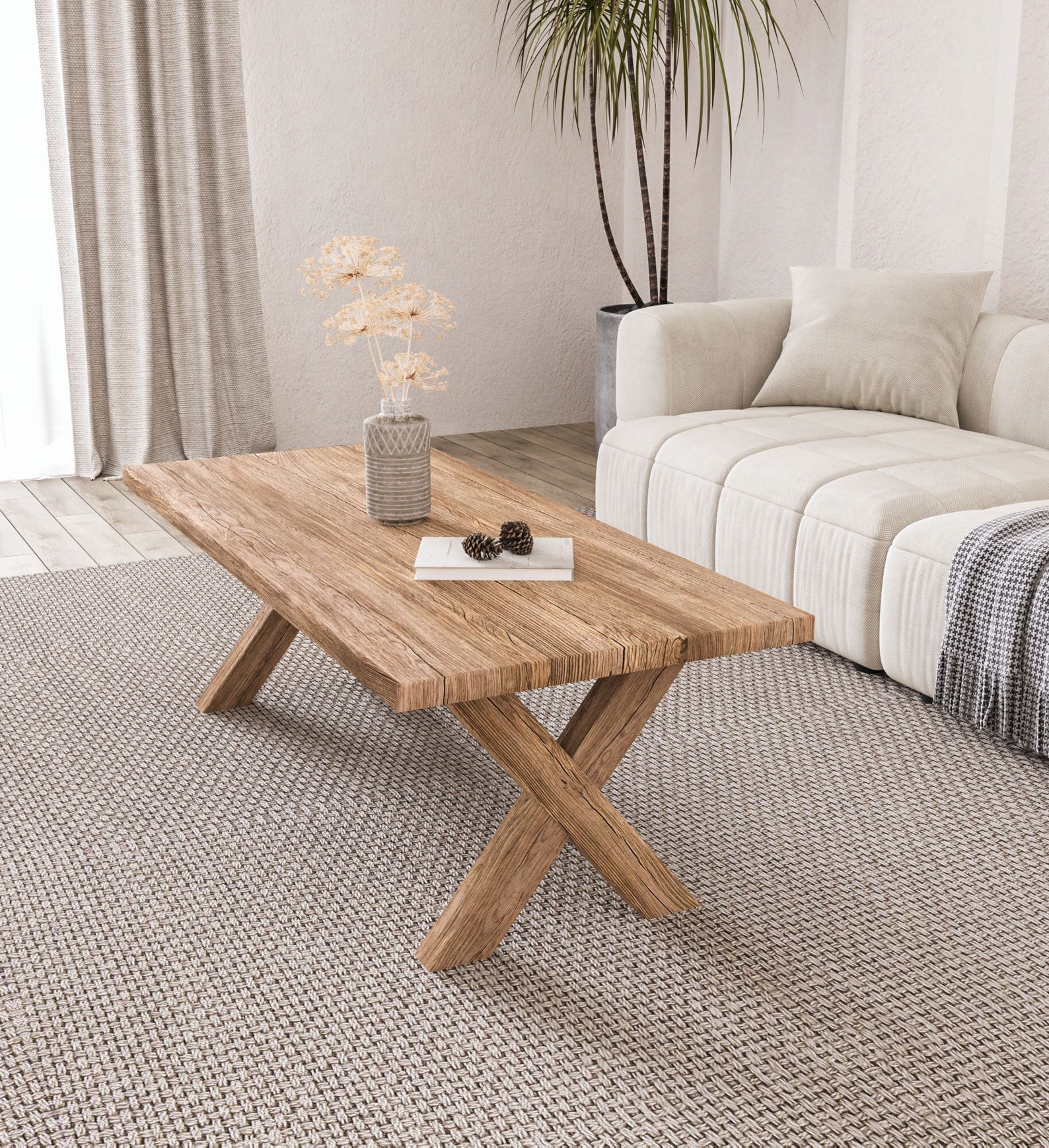 Rustic Reclaimed Wood Coffee Table: Natural Style Furniture - Etsy
