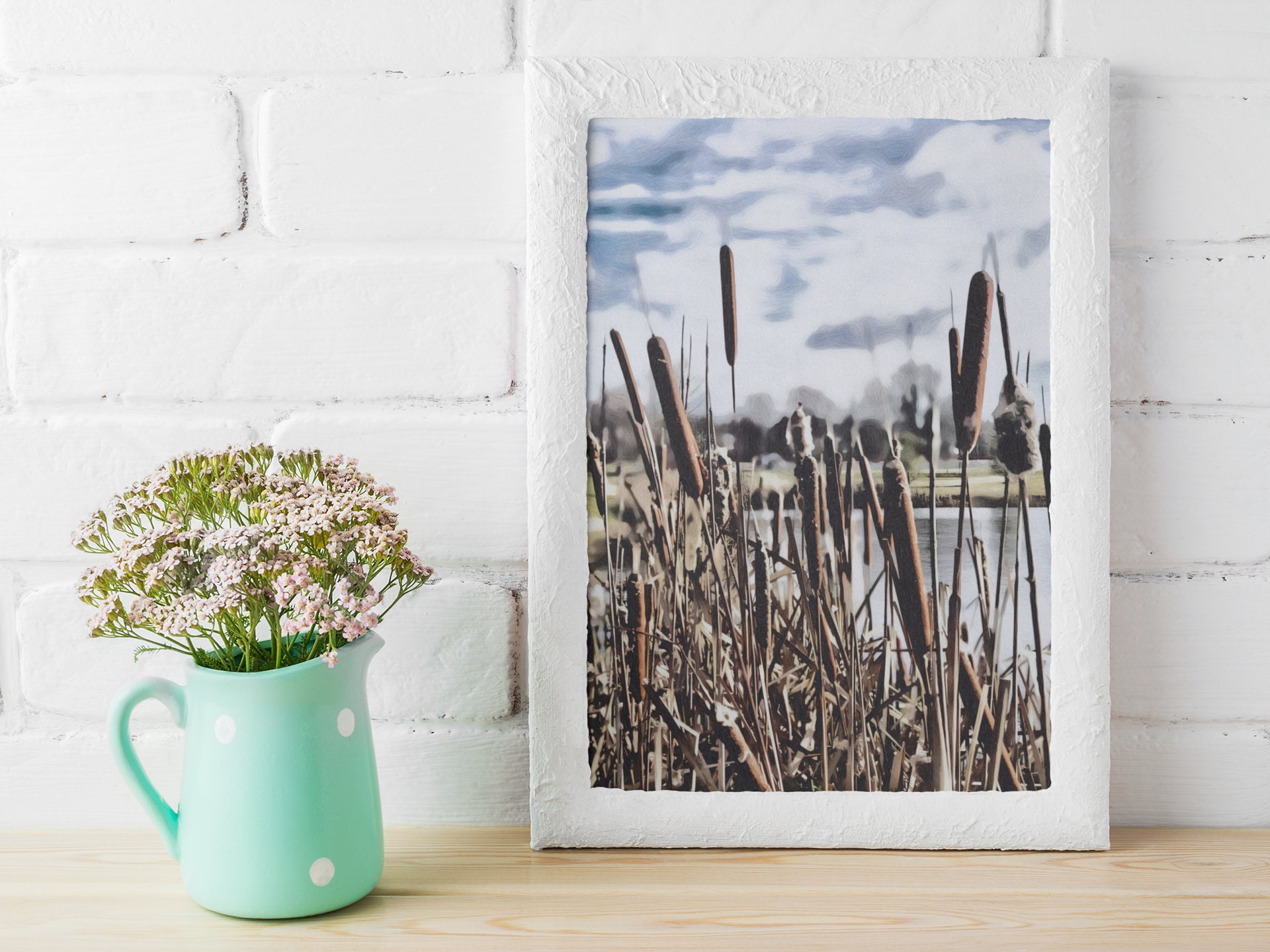 Printable Cattails Wall Art Print | Digital Download | Landscape Living ...