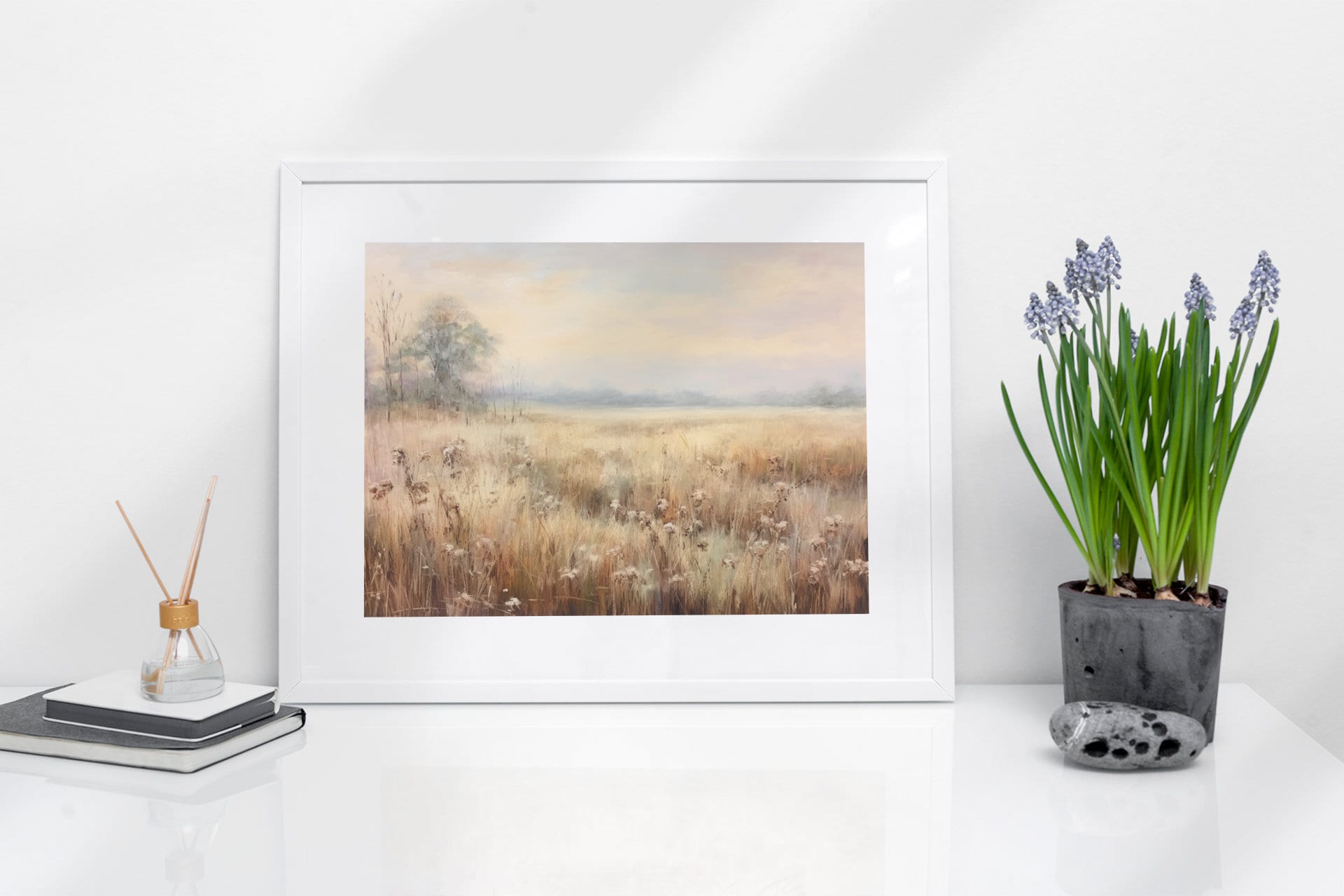 Printable Meadow Grass Field Landscape Wall Art Print | Digital ...
