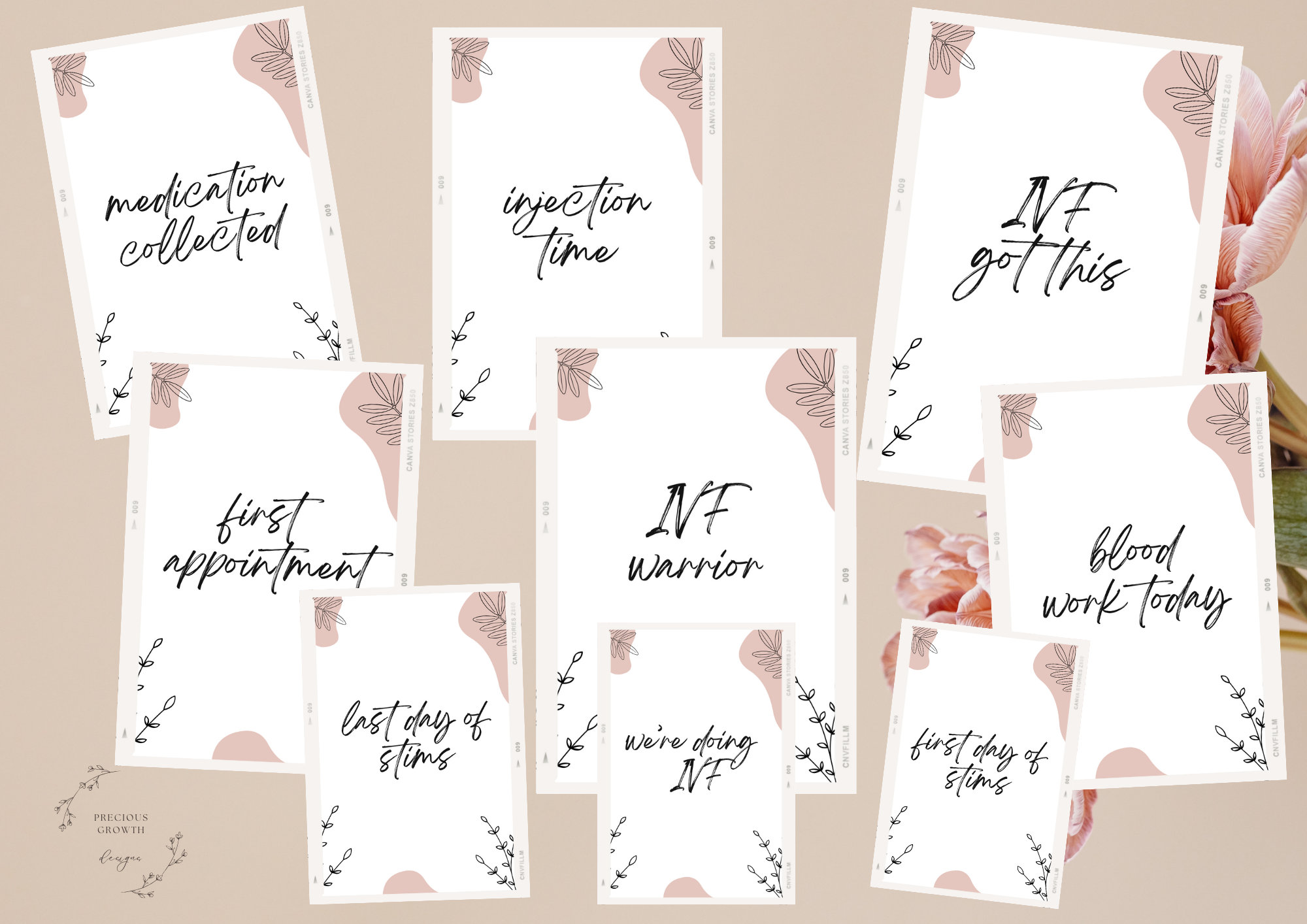 Printable DIY Cards IVF Milestones Cards Celebrate IVF Journey ...