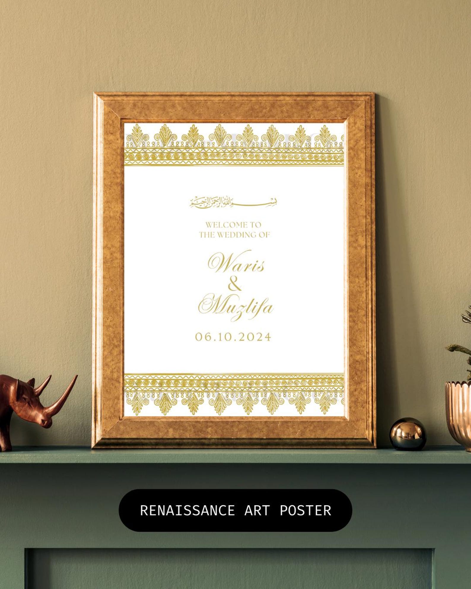 Wedding Walima Henna Night Nikkah Engagement Entrance Sign With ...