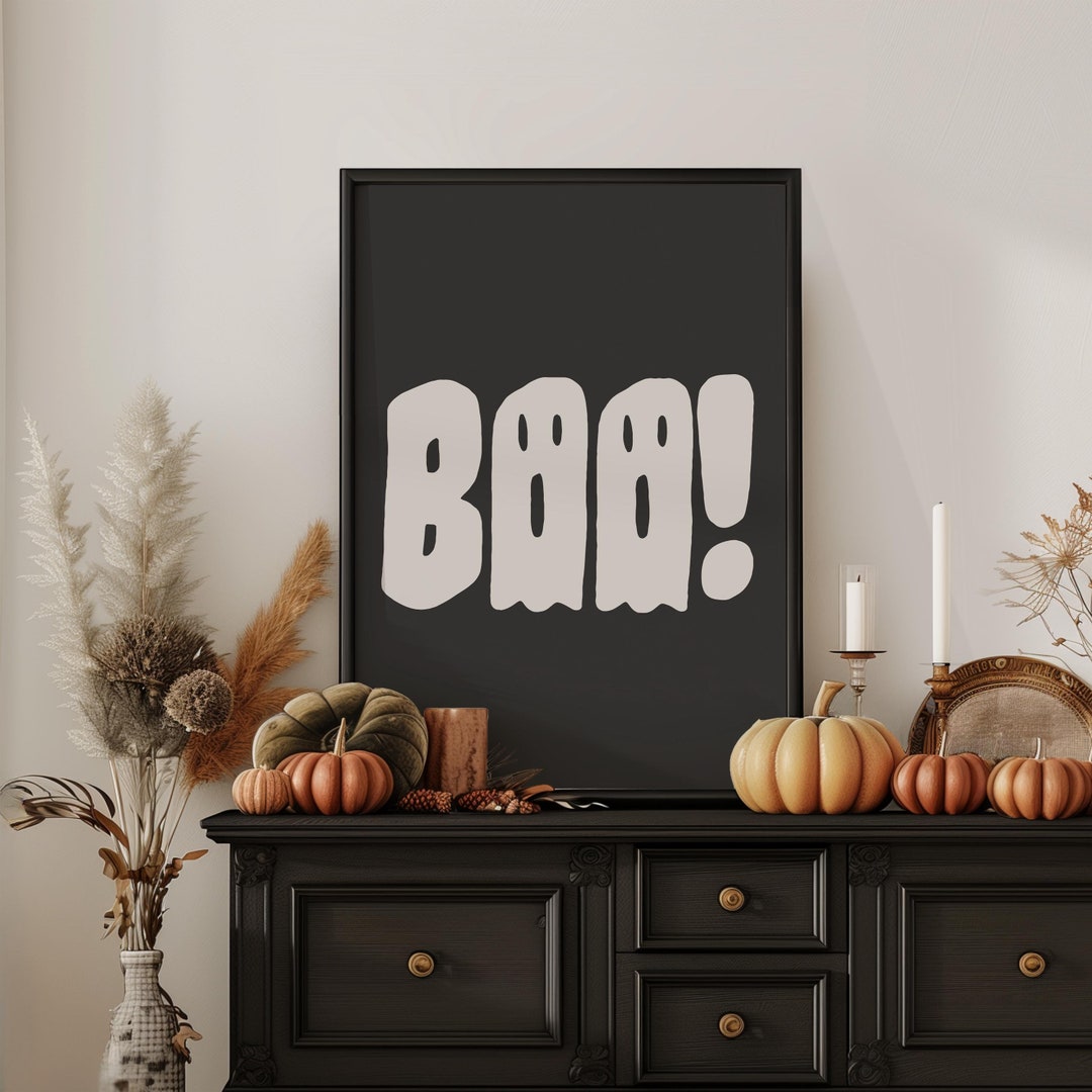 Halloween Decor PRINT | Ghosts Boo | Halloween Boo | Halloween Art ...