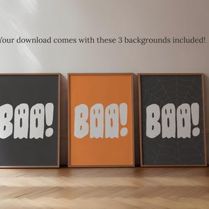 Halloween Decor PRINT | Ghosts Boo | Halloween Boo | Halloween Art ...
