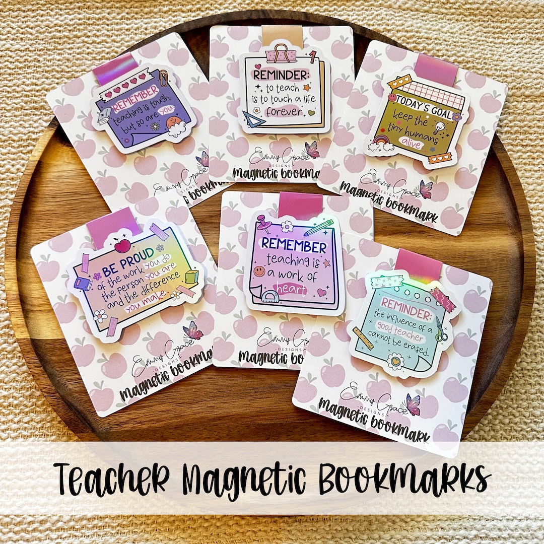 Cute Magnetic Bookmarks for Teachers, Book Accessories, Reading Gift ...