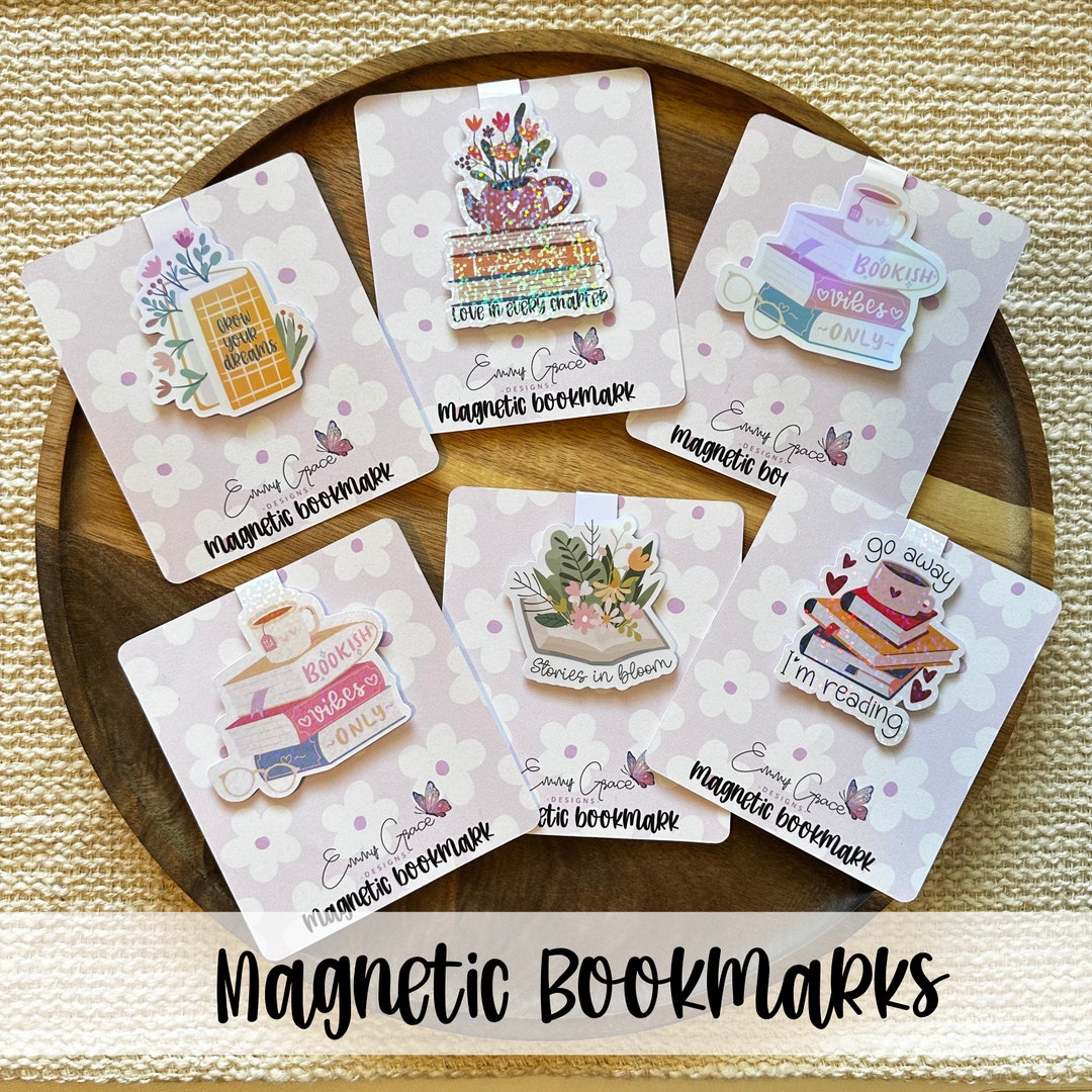 Cute Magnetic Bookmarks, Book Accessories, Reading Gift, Planner ...
