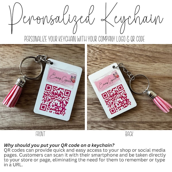 Keychain Business Card - Etsy