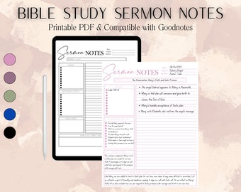 52 Week Sermon Notes Journal Guided Sermon Notebook Gift for Christian ...