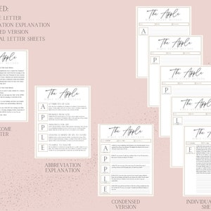 APPLE Bible Study Template- Instant Download- Printable - Etsy