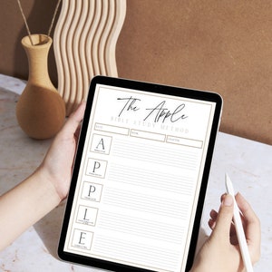 APPLE Bible Study Template- Instant Download- Printable - Etsy