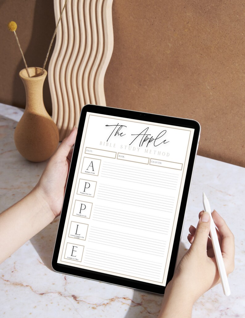 APPLE Bible Study Template- Instant Download- Printable - Etsy