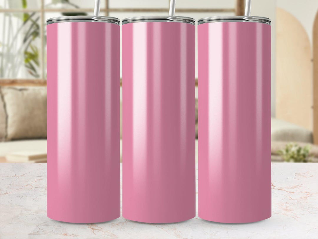 Sweet Pink Tumbler Png, Solid Pink Tumbler Png, Hot Pink 20 Oz Skinny ...