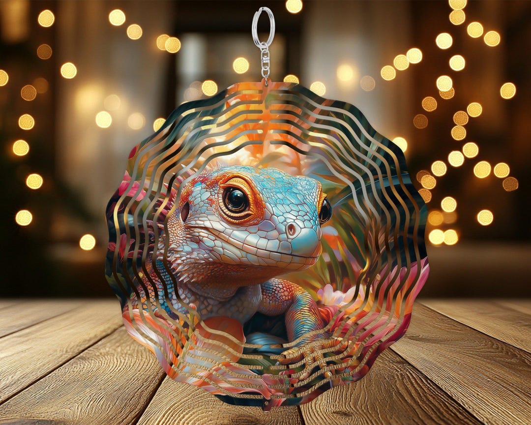 Wind Spinner PNG - Lizard Wind Spinner Designs, Shimmering Gecko ...