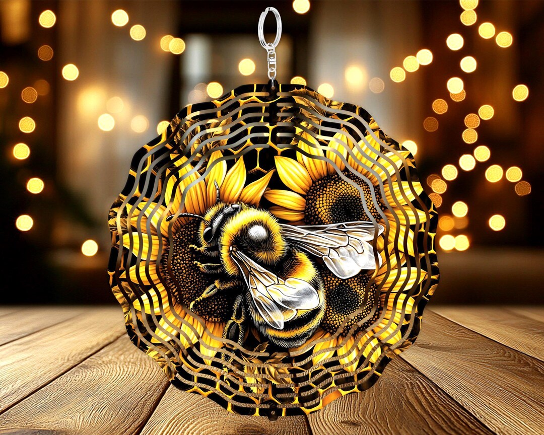Wind Spinner PNG - Bumble Bee Wind Spinner Designs, Outdoor Decor ...