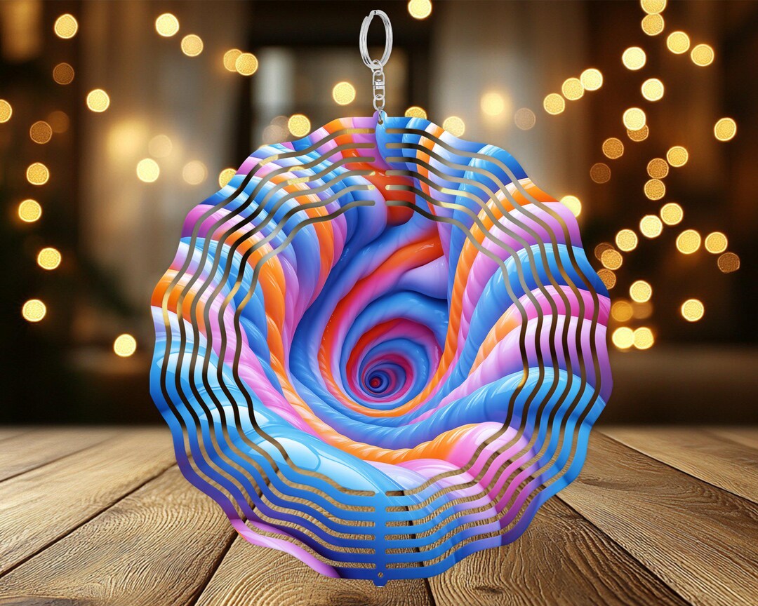 Swirl Candy Wind Spinner Png, Abstract Art Sublimation Design, Modern ...