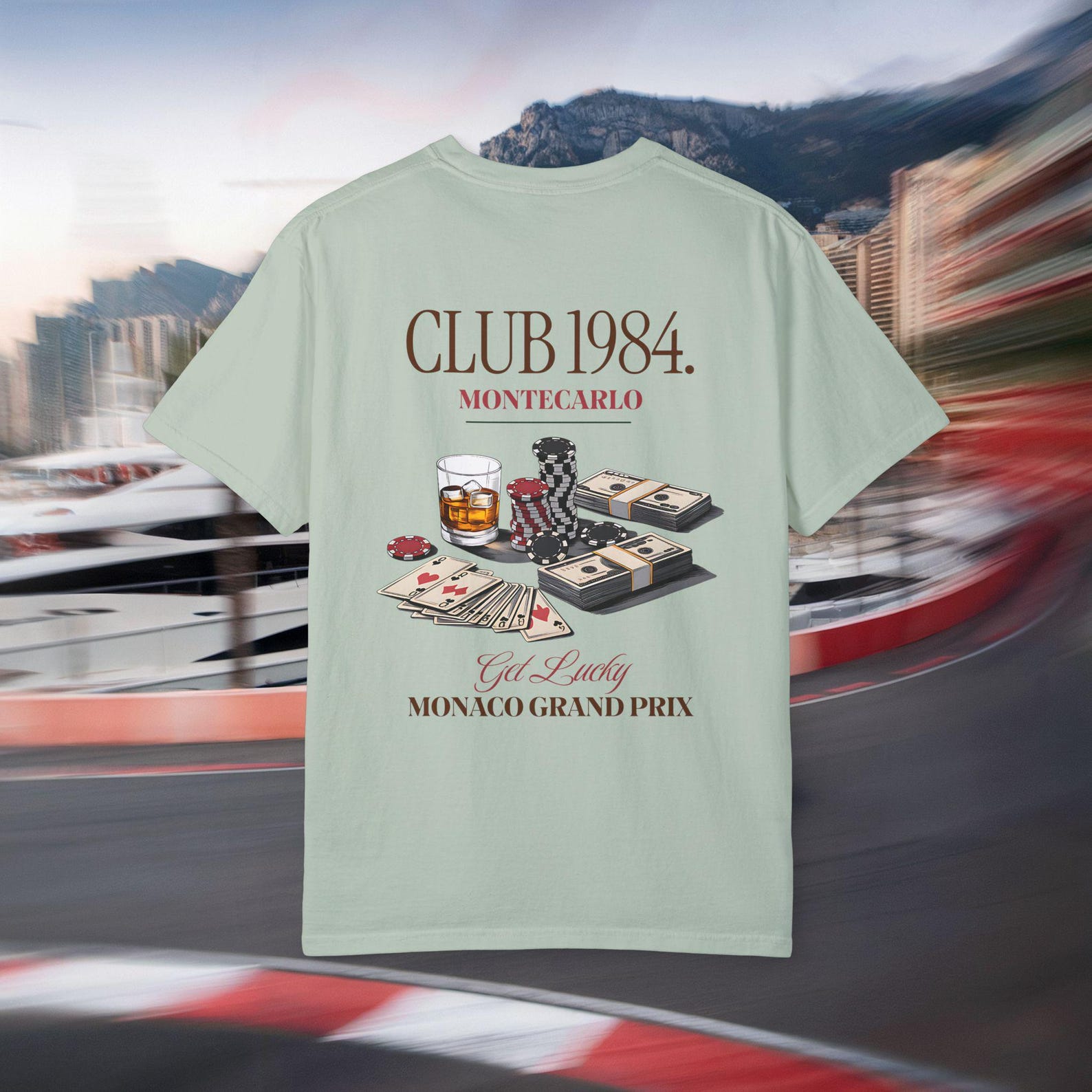 Monaco Grand Prix T-shirt, Monte Carlo Racing Tee, F1 Motorsport Shirt ...
