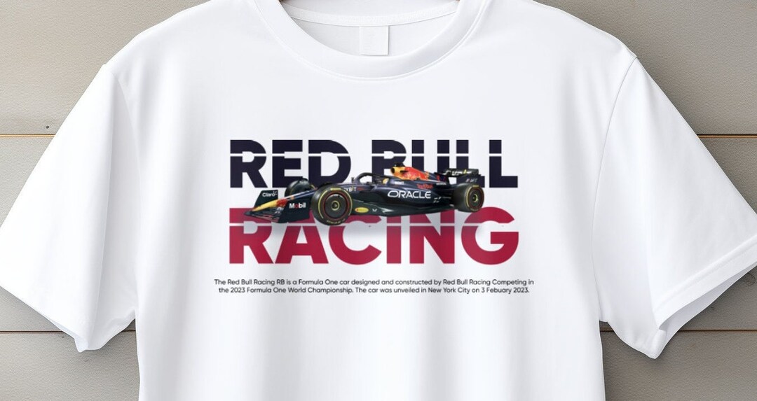 Redbull Racing F1 T-shirt Formula 1 Racing Shirt Unisex F1 Fan Apparel ...