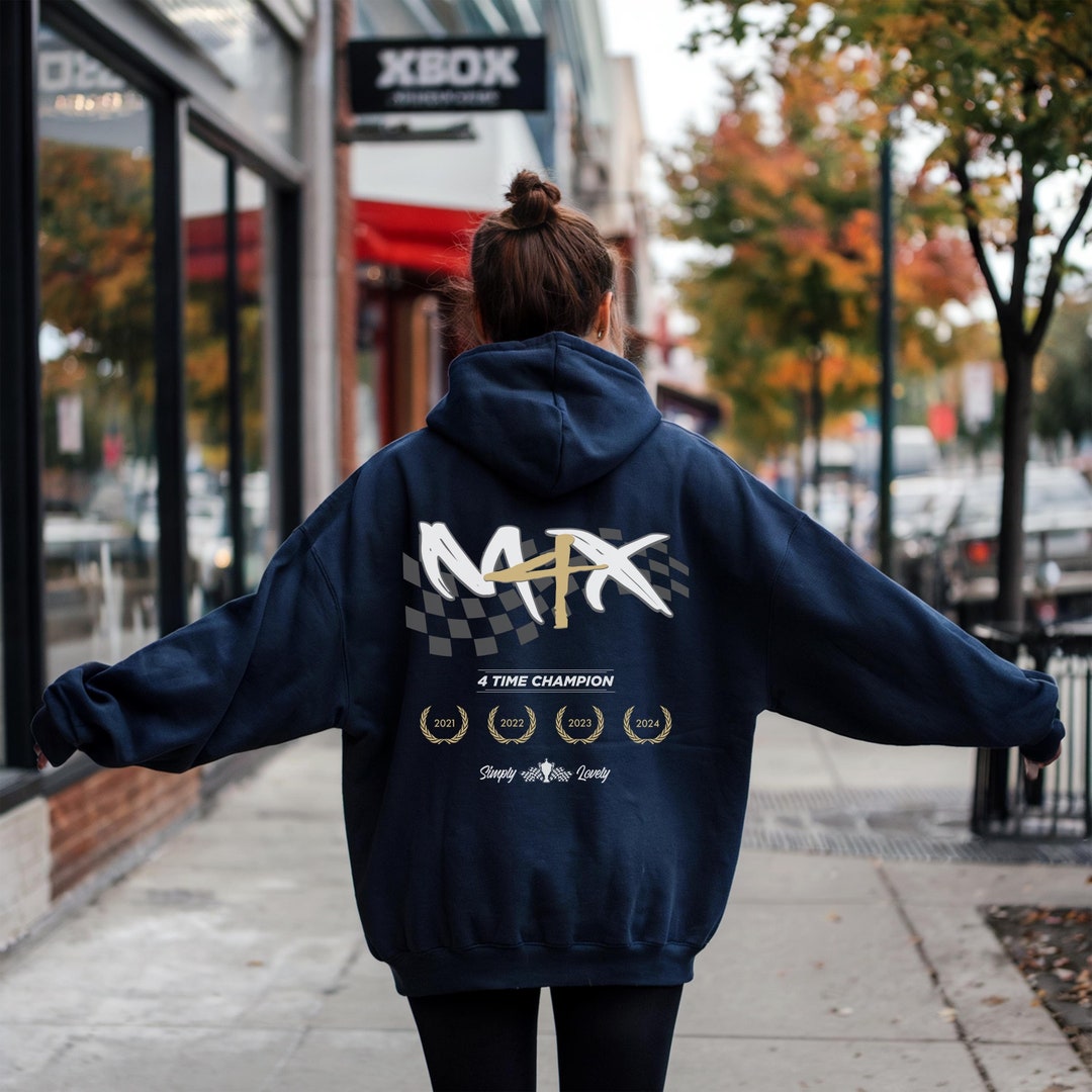 M4X Max Verstappen Hoodie Red Bull Racing F1 Gift 4-time Champion ...