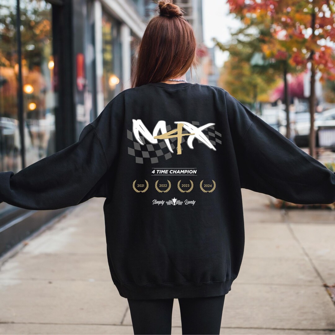 Max Verstappen Sweatshirt M4X Red Bull Racing F1 Gift 4-time Champion ...