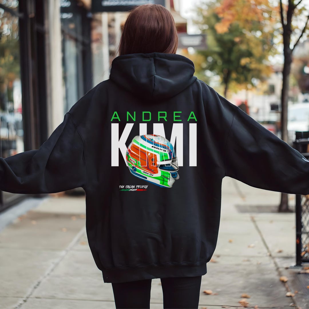 Kimi Antonelli Hoodie Mercedes F1 Fan Apparel Formula 1 Gift Race Day ...