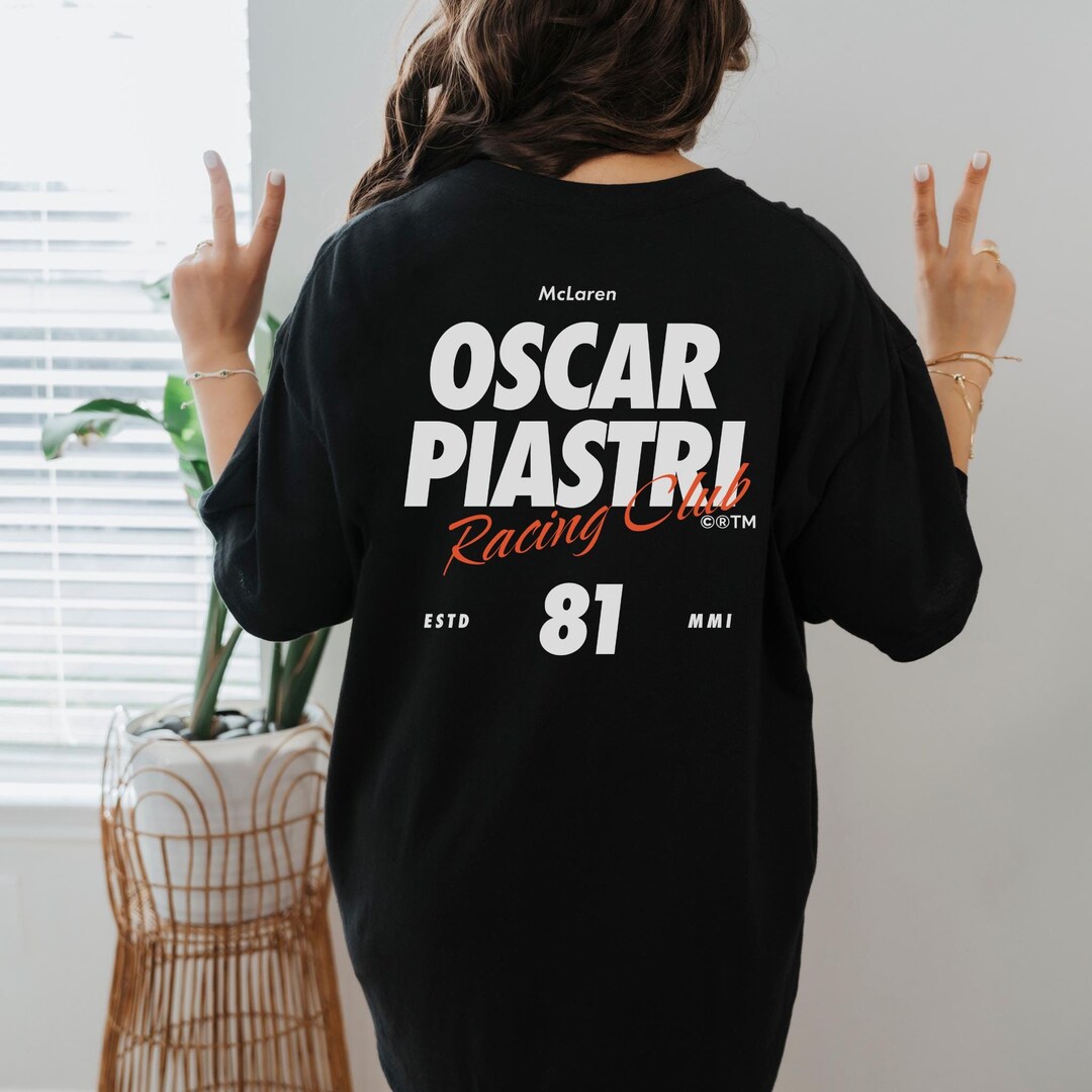 Oscar Piastri Mclaren Racing Tee Formula One Merch F1 Fan Gift Race Day ...