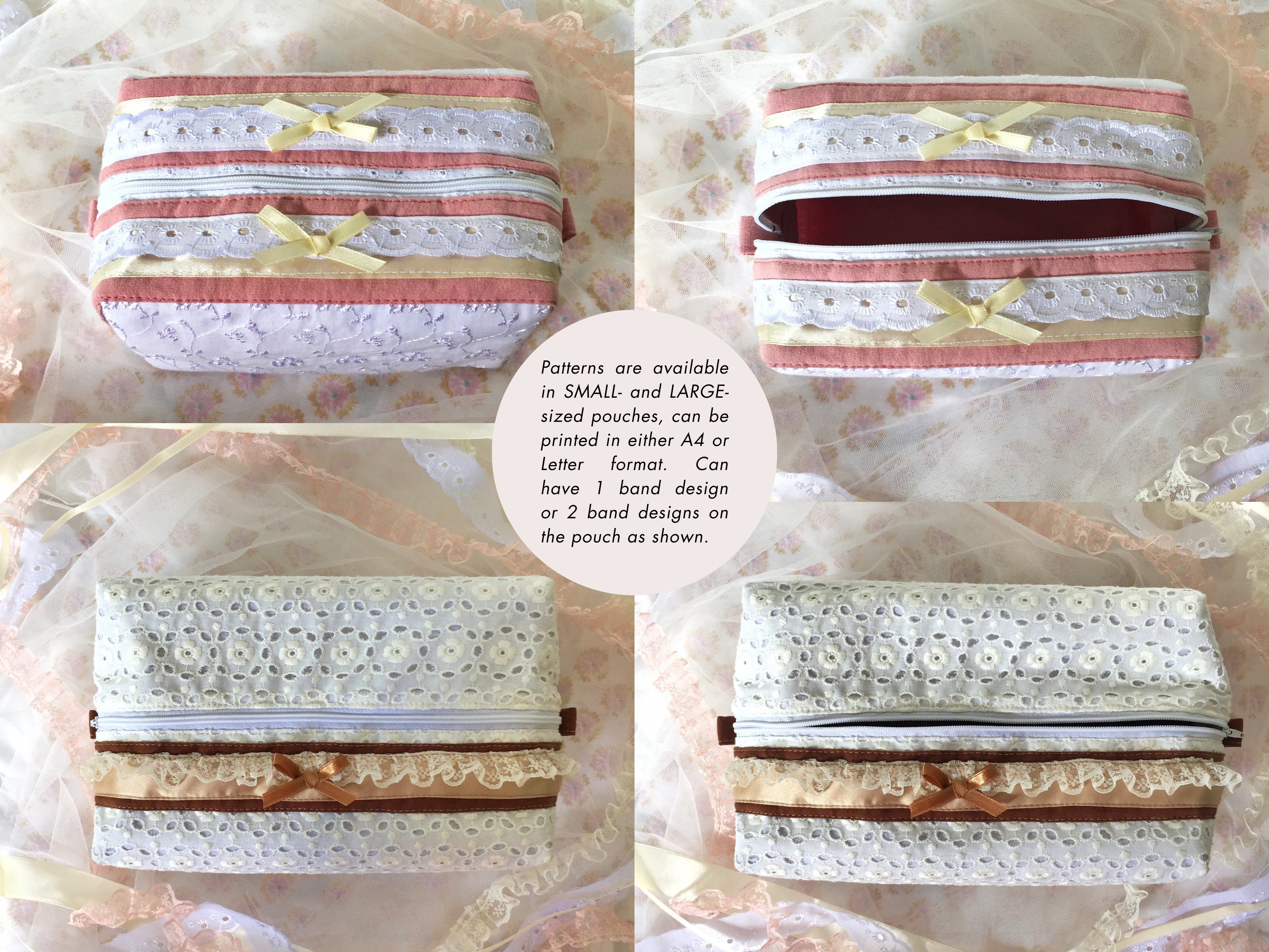 The Orchid Pouch Coquette Sewing Pattern PDF and Tutorial | Digital ...