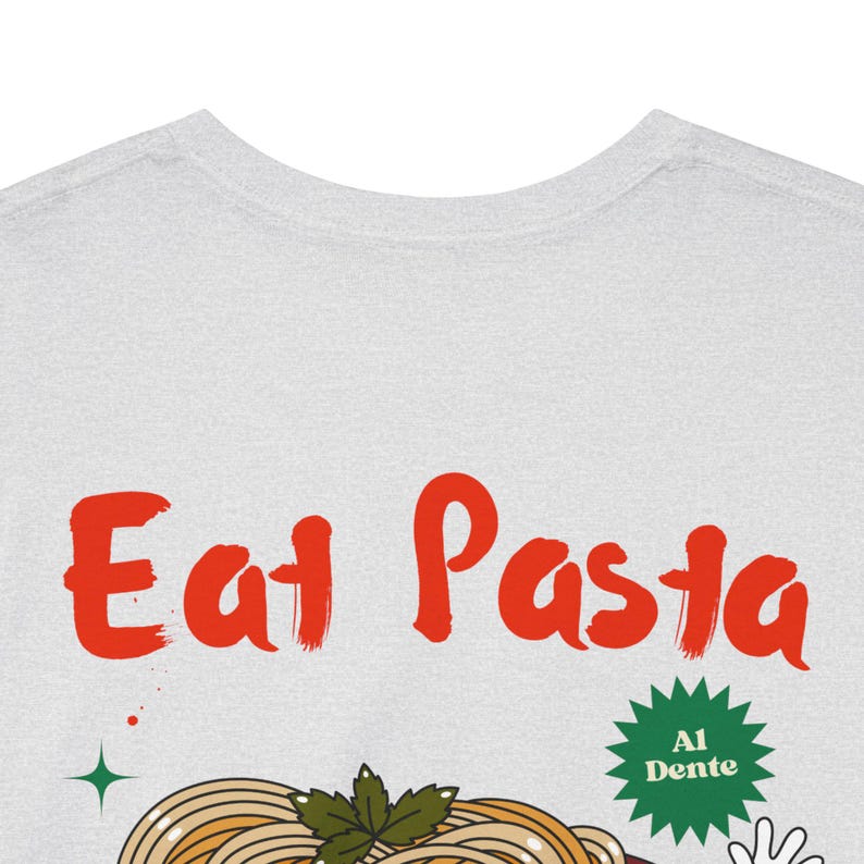 Eat Pasta Run Fasta, Pasta Lover Club, Trendy Graphic Retro Oversized ...