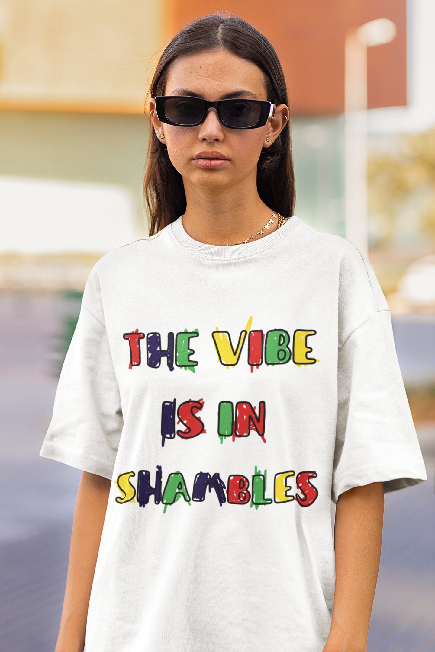 The Vibe is in Shambles Shirt, Meme Sweatshirt, Funny Sweatshirt, Retro ...